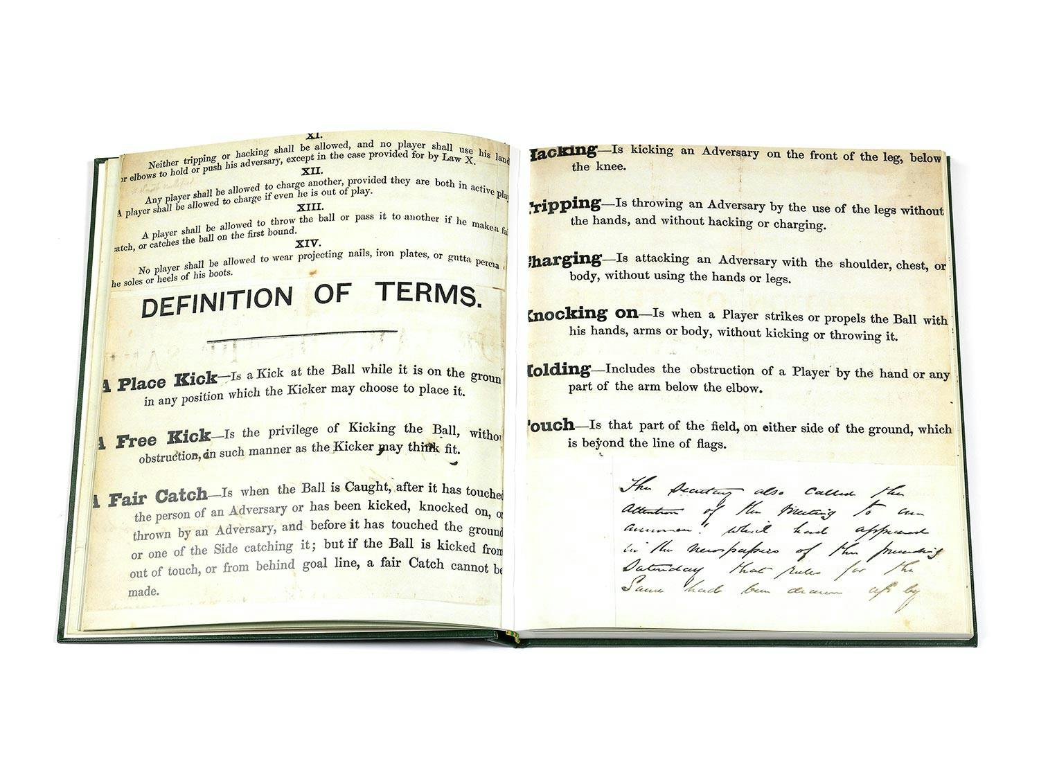 Bookcopy of 1863 FA rules - Hampel Fine Art Auctions