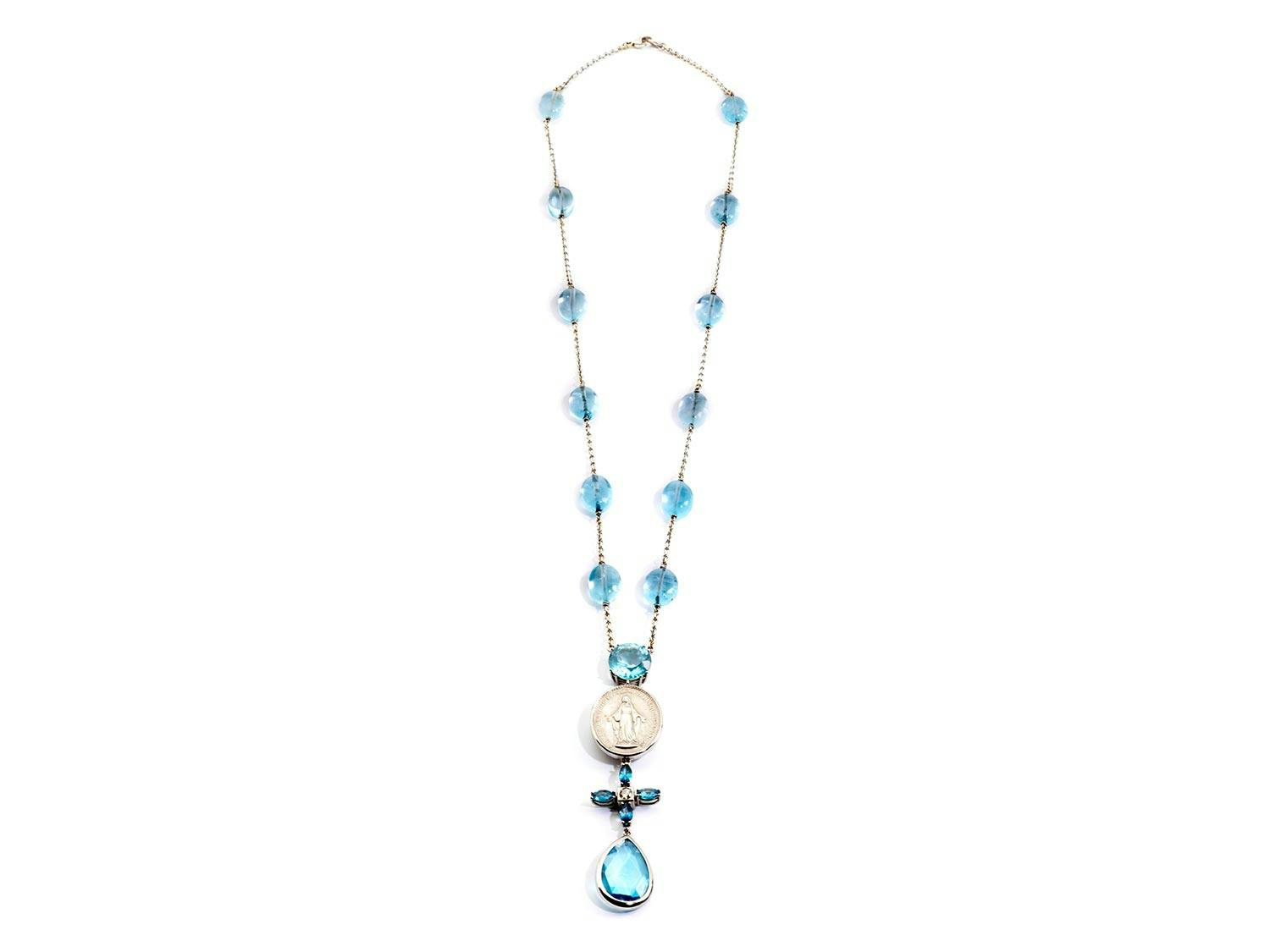 Topas-Weißgoldkette von Sévigné - Hampel Fine Art Auctions